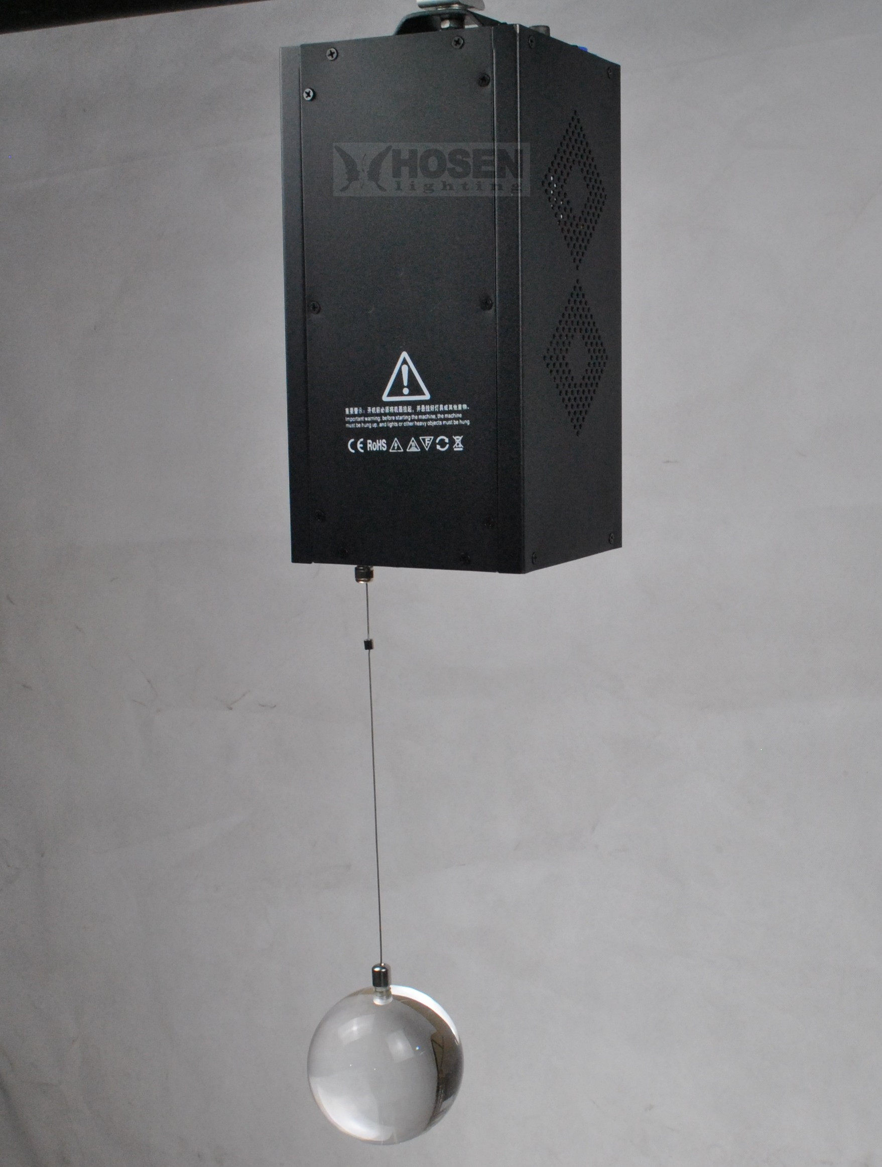 DMX512 Kinetic winch Lifting transparent glass ball - Hosen Lighting