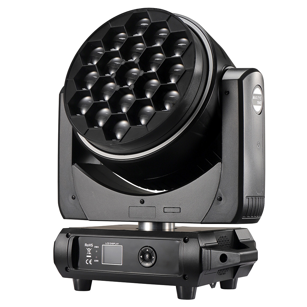 19pcs 40W RGBW 4in1 Bee Eye LED moving head ZOOM and Rotation light ...