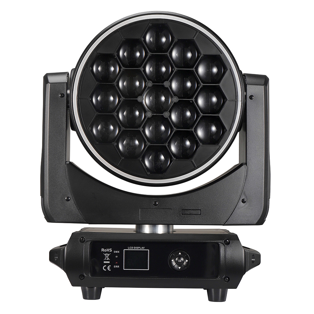 19pcs 40W RGBW 4in1 Bee Eye LED moving head ZOOM and Rotation light ...
