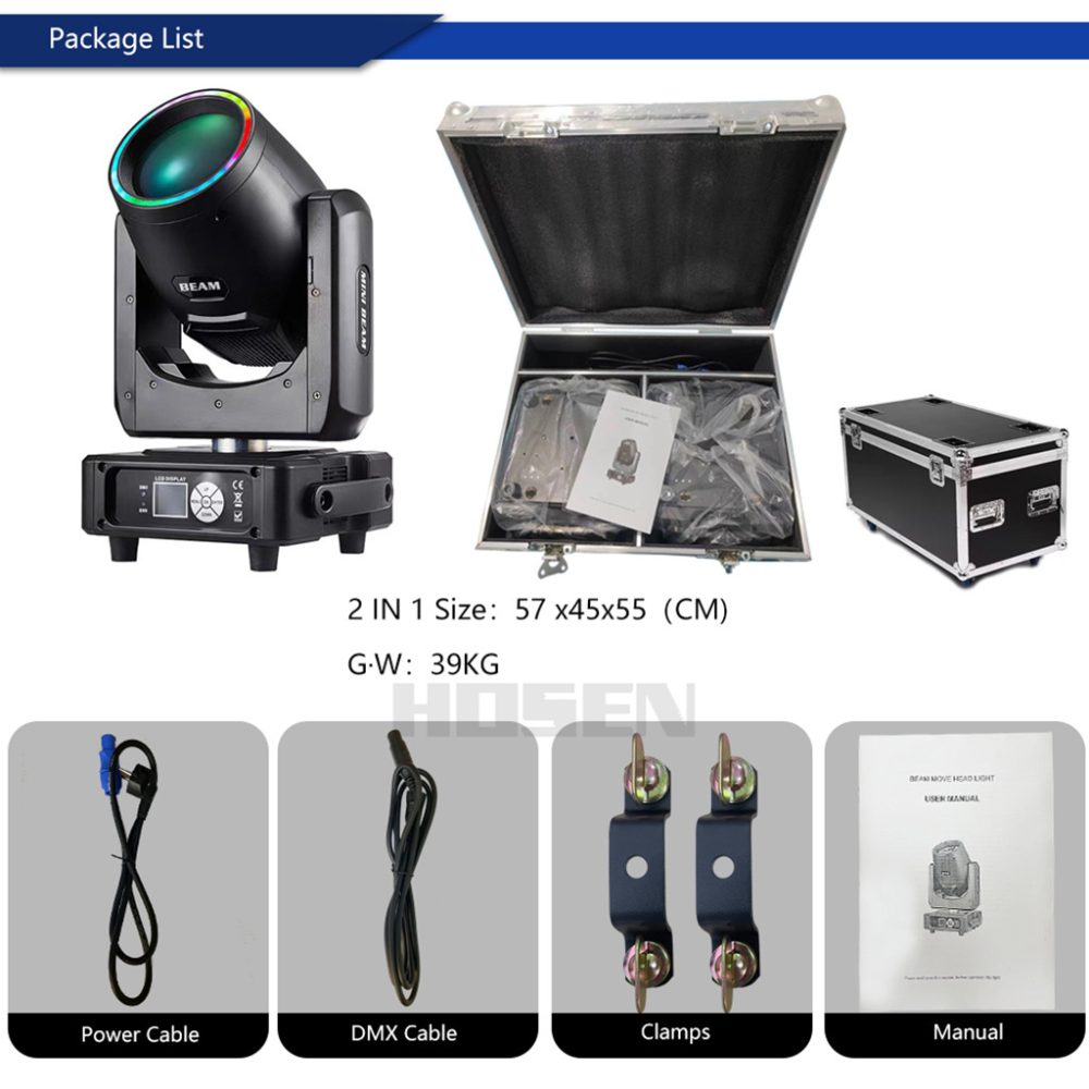 New Design Plus 230W Sharpy Beam Moving Light Disco With Led Strips ...