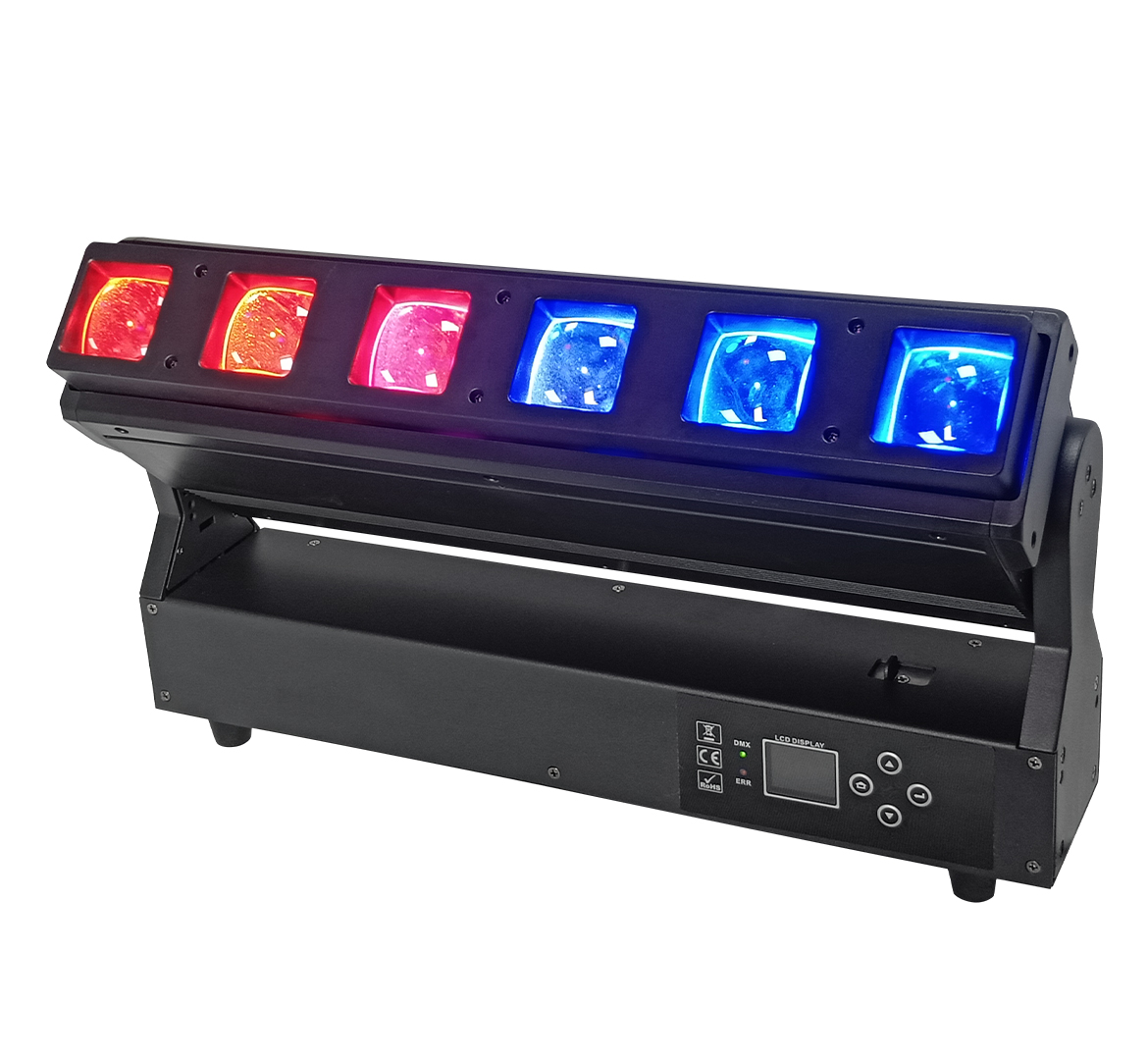 6pcs 40W RGBW 4in1 beam led pixel beam moving bar light HS-LMB0640 ...