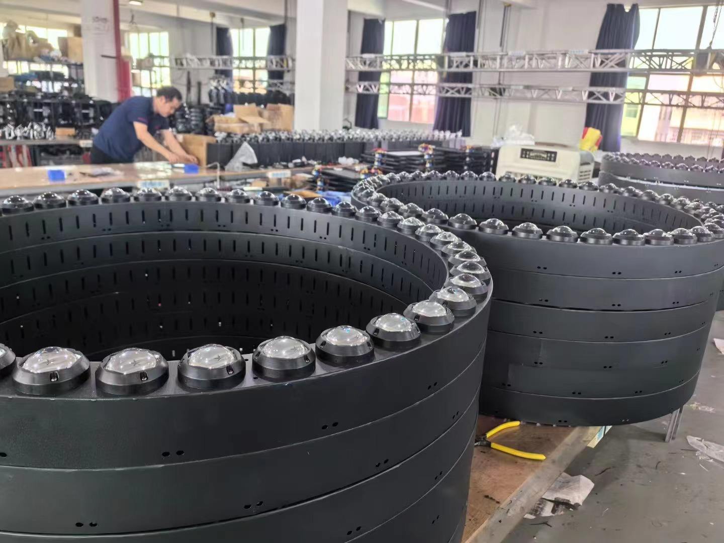 Kinetic Beam Ring DMX Winch Stage Led Lifting Led circle ring light For ...